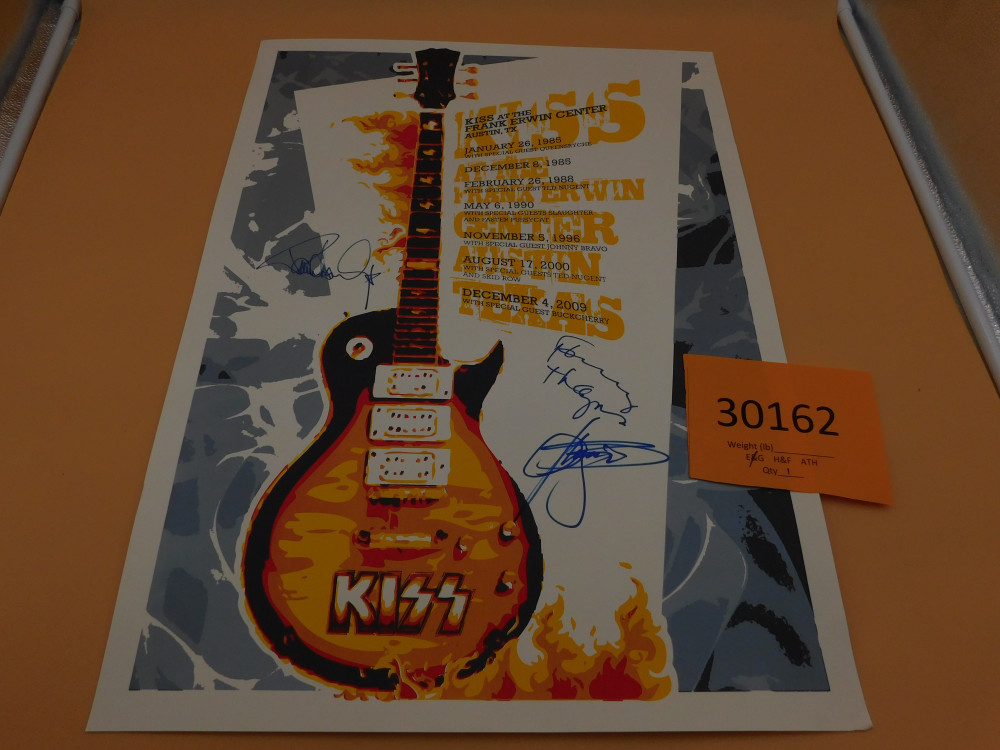 KISS Autographed Poster - Swico Auctions