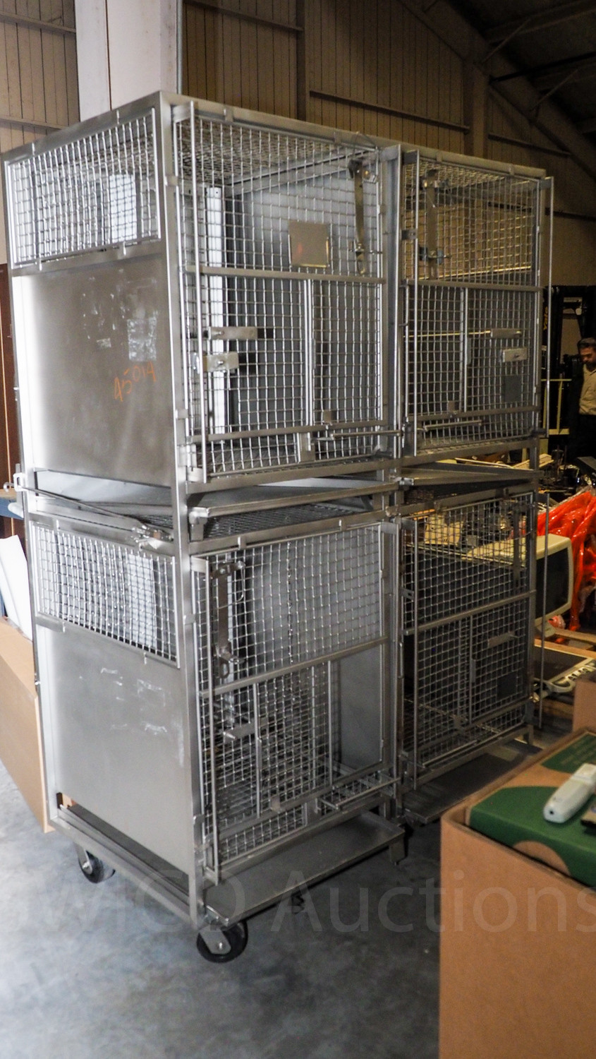 Stainless animal cages - Swico Auctions