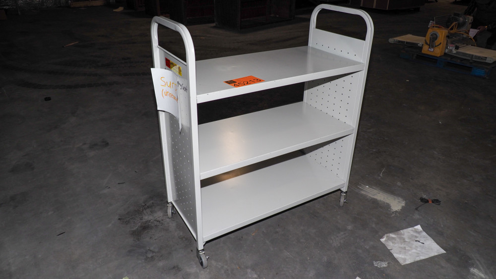 Metal library cart - Swico Auctions