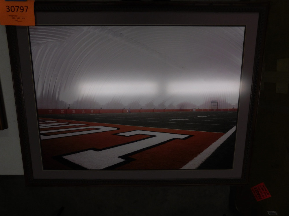 Framed Print of the UT Bubble Indoor Practice Facility - Swico Auctions