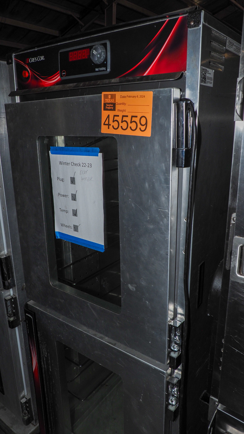 Crescor H137UA12DM proofer - Swico Auctions