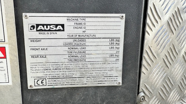 2005 AUSA M50 X4 SN: 13043336, - Swico Auctions