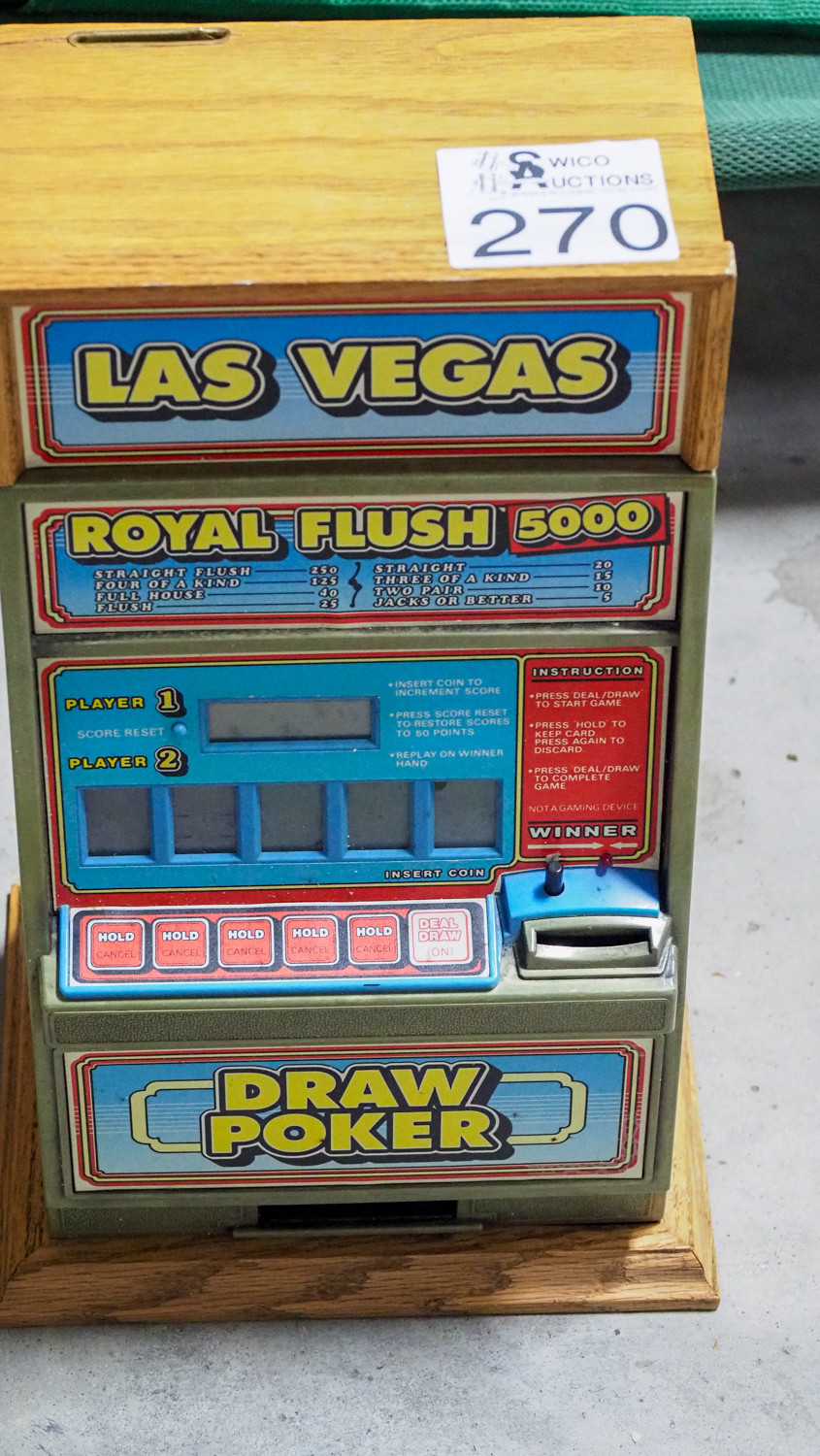Slot machine coin bank - Swico Auctions