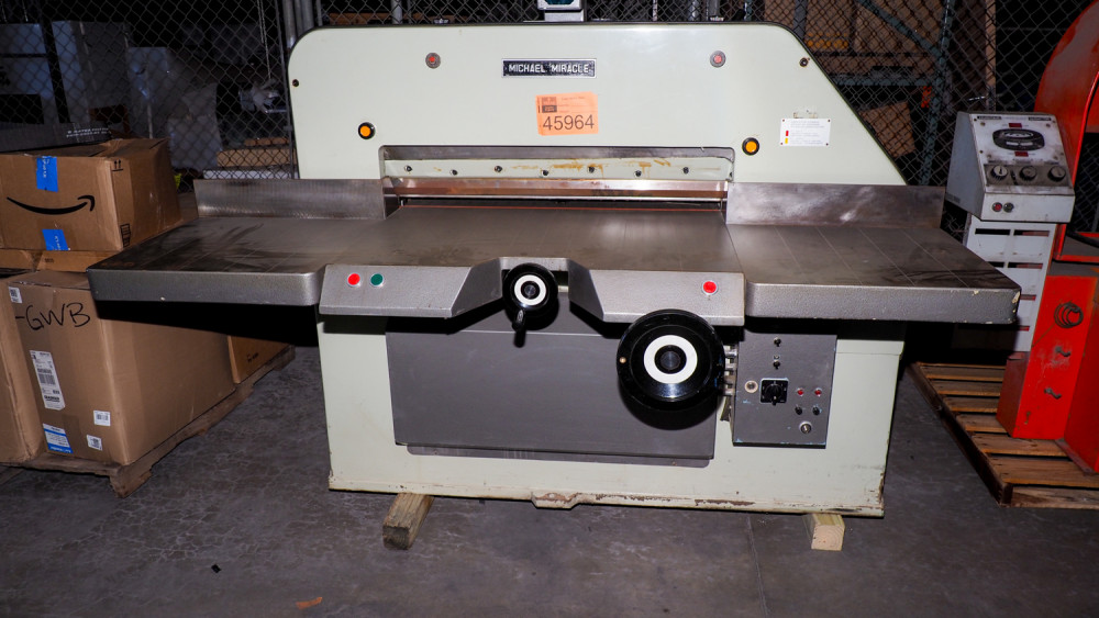 Michael Miracle 36” paper cutter - Swico Auctions