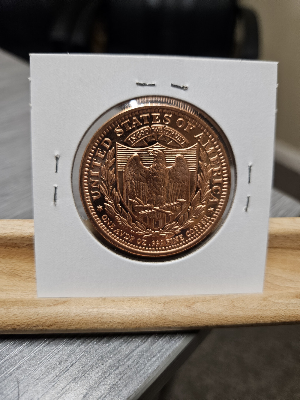 1 oz .999 Copper Round Standing Liberty - Swico Auctions