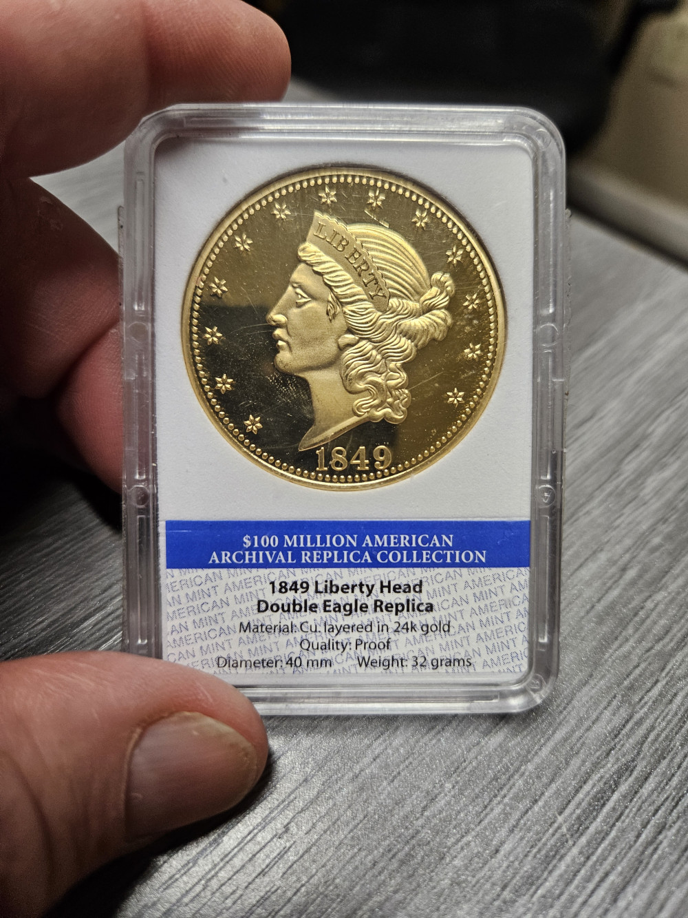 1849 Liberty Head Double Eagle Replica - Swico Auctions
