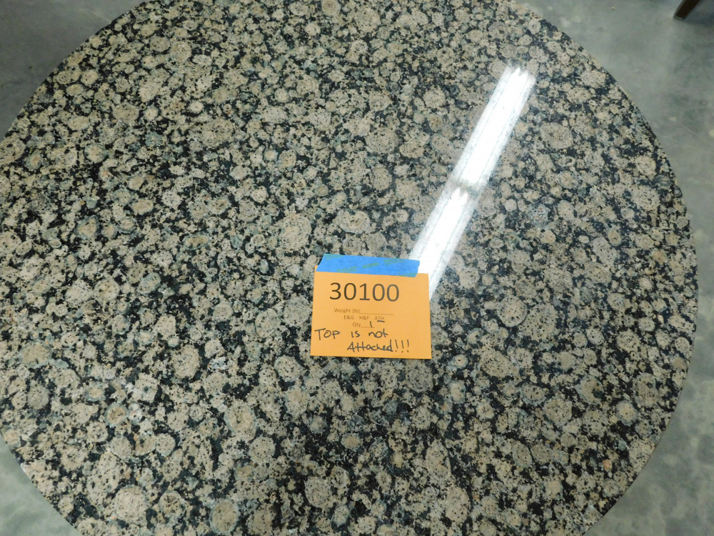 Granite side table - Swico Auctions