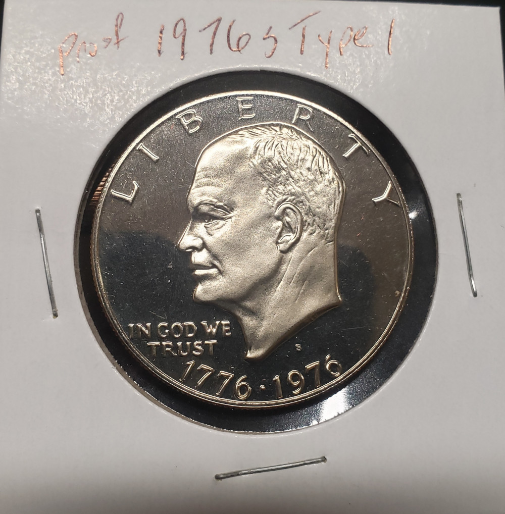 1976 S Proof Type 1 Bicentennial Eisenhower Ike Dollar - Swico Auctions