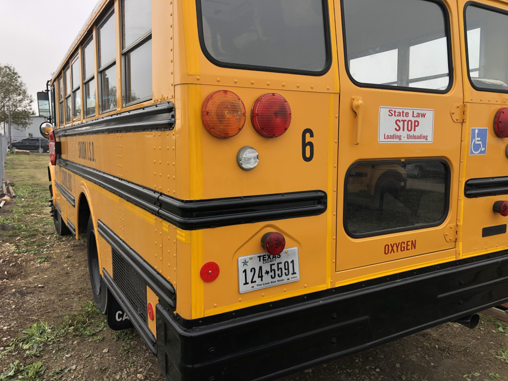 1995 Ford B series Carpenter bus VIN34097 odometer 059204, Unit 6 ...