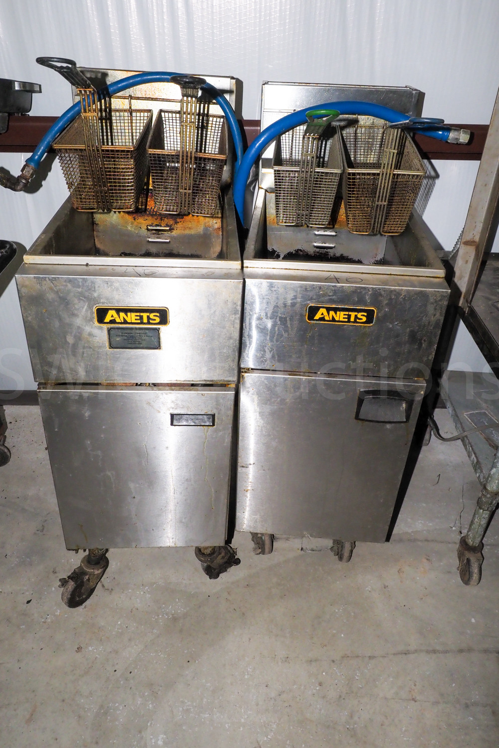 Pair of Anets deep fryers - Swico Auctions
