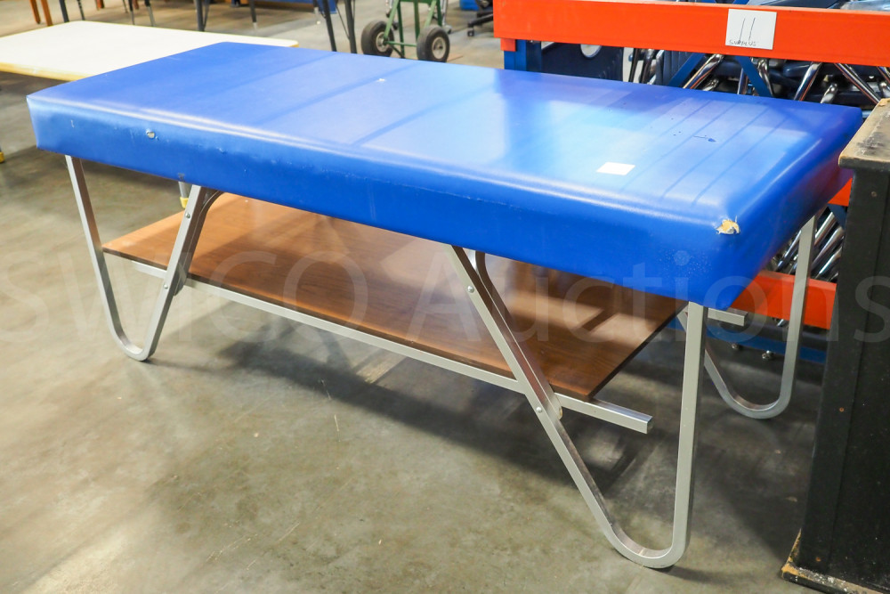 Blue athletic table - Swico Auctions