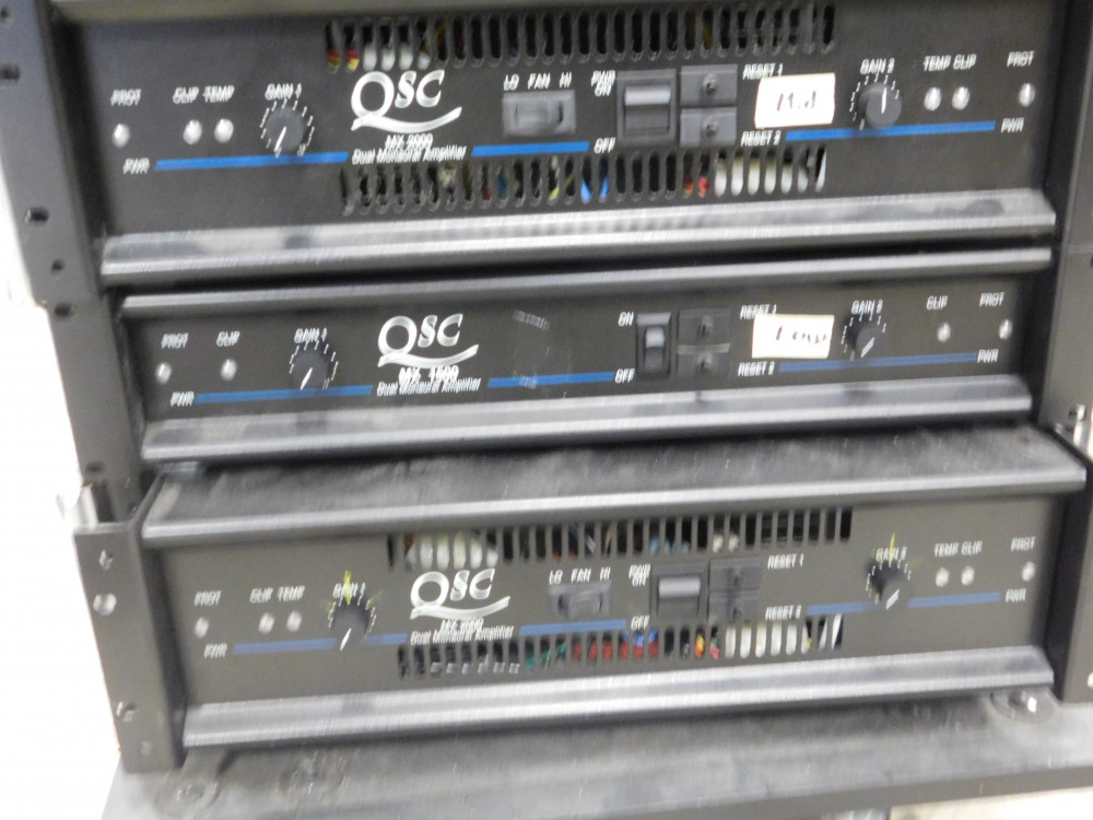QSC stereo Amplifiers - Swico Auctions