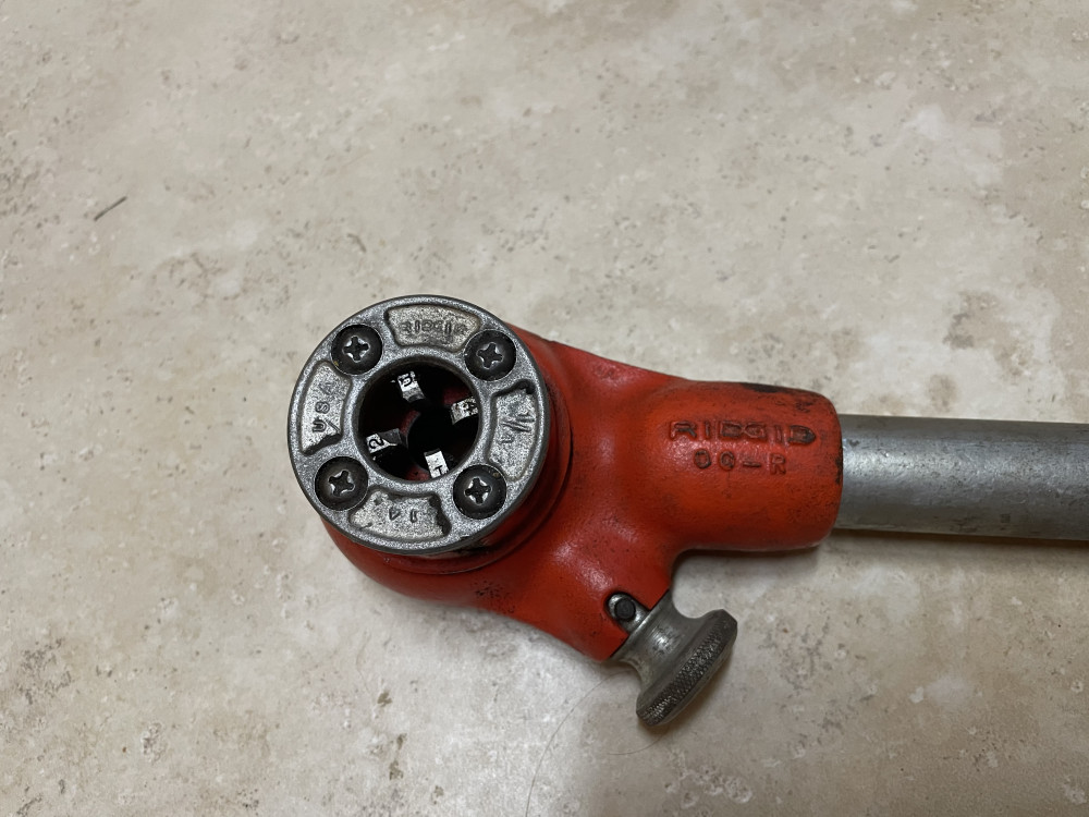 Ridgid Model 00-R Exposed Ratchet Pipe Threader with 1/4" Dies - Swico ...